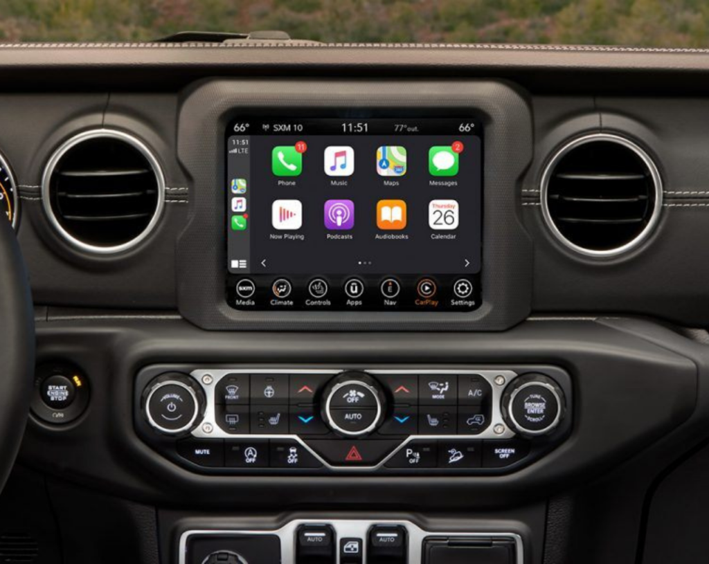 2018-2023 Jeep Wrangler JL UAQ Uconnect 4C Navigation 8.4-inch Display with Apple CarPlay ...